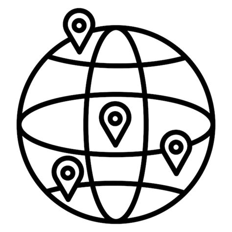 Premium Vector Worldwide Coverage Icon