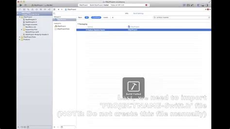 Xcode Objective C Project With Swift Codes Youtube