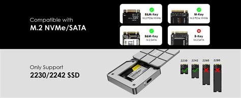 WAVLINK USB To M 2 NVME SATA SSD Enclosure 10Gbps USB C 3 2 Gen2 To