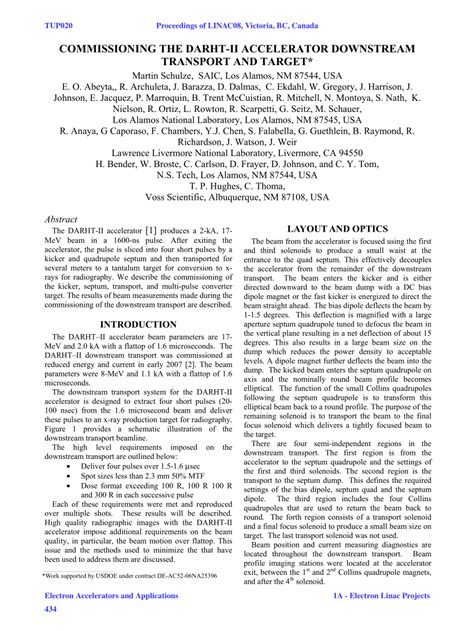 Pdf Commissioning The Darht Ii Accelerator Downstream Transport And