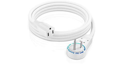 Maximm Cable 360 Rotating Flat Plug 16 AWG ADW 360 3106 W