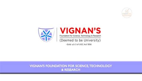 vignan s foundation for science technology and research eligible candidates are invited to apply