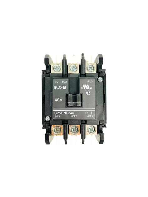 Eaton 3 Pole 40 Amp 208 240v Contactor C25dnf340b
