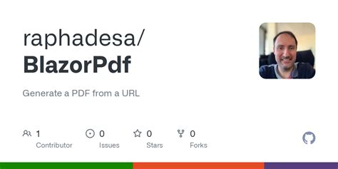 GitHub Raphadesa BlazorPdf Generate A PDF From A