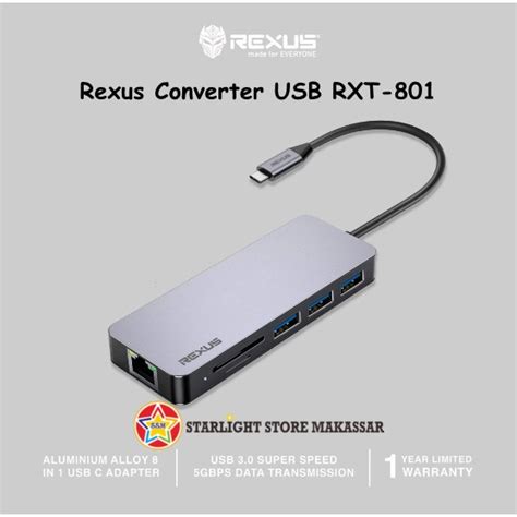 Jual Rexus Converter Usb Rxt 801 Shopee Indonesia