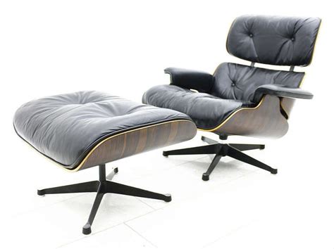 Charles And Ray Eames Lounge Chair Rosewood And Black Leather At StDibs
