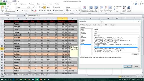 Use Of Currency Percentage Comma And Decimal In Excel Youtube