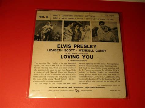 Elvis Presley Epa 2 1515 Ps Loving You Usa1957