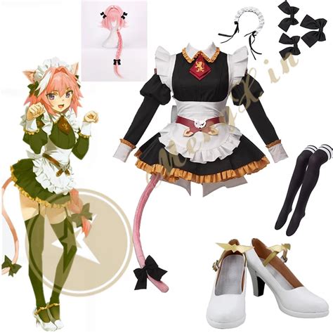 Anime Fategrand Order Fate Apocrypha Rider Astolfo Cosplay Jk School