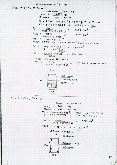 รายการคำนวณ ออกแบบ บ้าน 2 ชั้นทั้งหลัง รายรละเอียดครบ