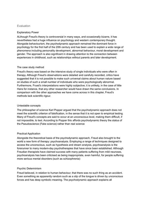 Aqa Psychology A Level Approaches In Psychology Psychology A Level