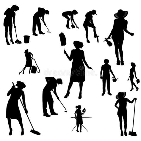 Silhueta Do Vetor Da Mulher Ilustração Do Vetor Ilustração De
