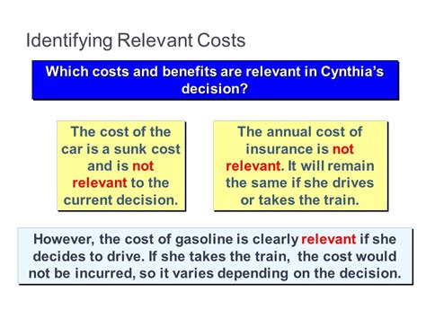 Relevant And Irrelevant Costs India Dictionary