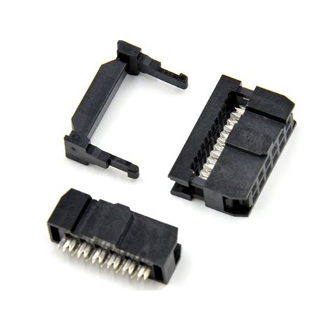 Fc 10 Female Idc Connector With Strain Relief 254mm Pitch Flux Electronix