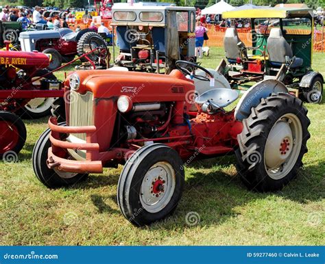 Red Ford Antique Farming Tractor Editorial Image Image Of Plantation