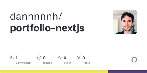 Github Dannnnnhportfolio Nextjs