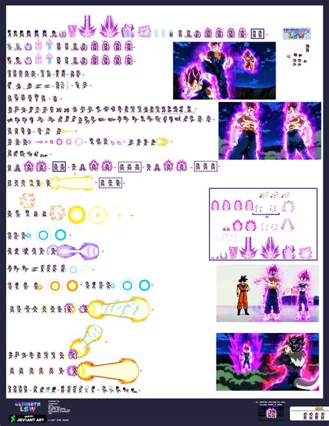Ultra Vegeta Sprite Sheet By Swagboy567 On Deviantart