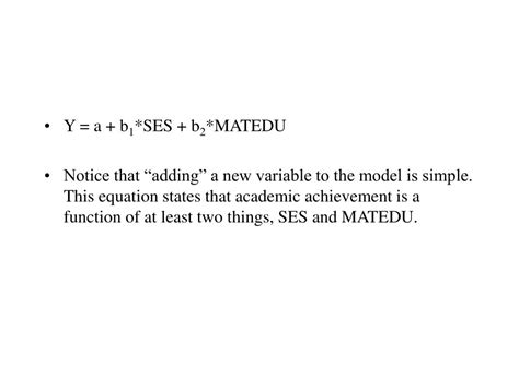 Ppt Basic Linear Regression And Multiple Regression Powerpoint