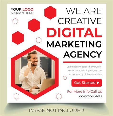 Premium Vector Creative Digital Marketing Agency Social Post Banner