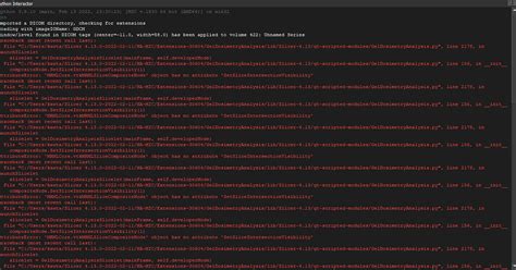 error while trying to work with slicelet support 3d slicer community