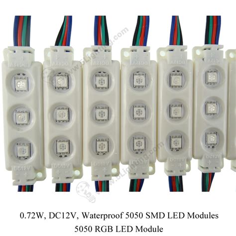 5050 rgb led module waterproof 5050 smd rgb led modules