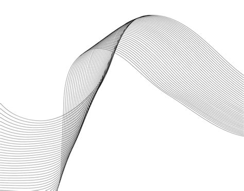 Premium Vector Abstract Wave Element Vector Line Art Waves Background
