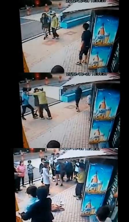 부산 묻지마 폭행 Cctv 공개…취객 남성 여성 머리채 잡고 Sbs Biz