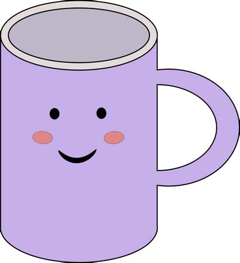 Kawaii Helder Kleurrijk Schattig Tekens Cups Met Glimlach Gezicht