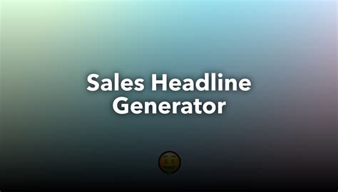 Sales Headline Generator Nichesss