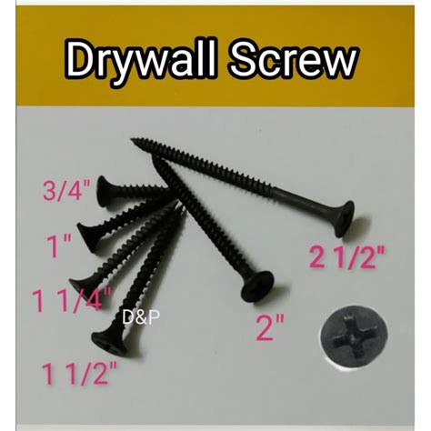 Drywall Screwskru Hitamskru Tajam Shopee Malaysia