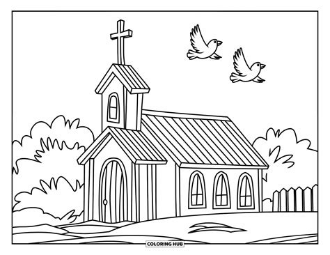 85 Dibujos De Iglesias Para Colorear Para Niños Y Adultos Gratis