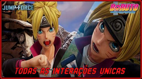 Jump Force Boruto Todas As InteraÇÕes Únicas Legendado Pt Br Youtube