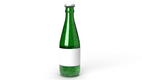 Sparkling Water Glass Bottle Model Turbosquid 1887878