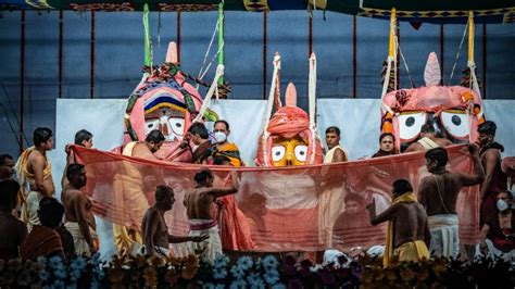 Snana Purnima In Puri Holy Trinity S Divine Bathing Gajanana Besha