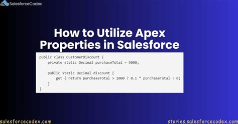 Salesforcecodex On Linkedin How To Utilize Apex Properties In Salesforce