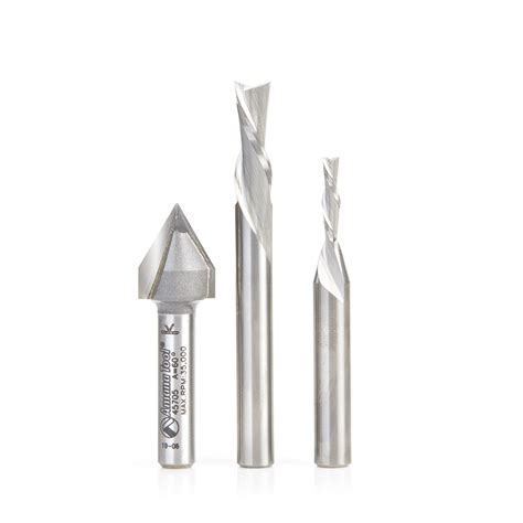 AMS 255 3 Pc CNC Must Have Pack 1 4 Inch Shank CanCam
