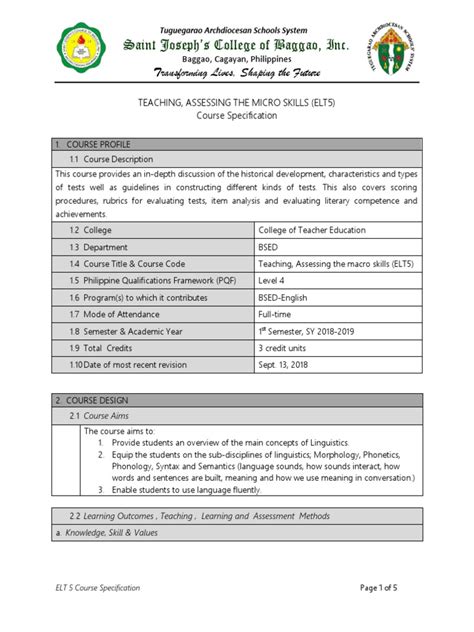 Specifications Language Testing Pdf Test Assessment Linguistics