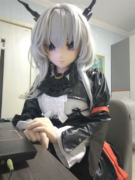 老鼠 On Twitter 今天c服到了，这些是好好穿上直播后的留影 Kigurumi 着ぐるみ Arknights