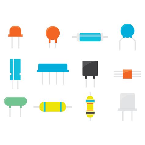 Semiconductor Chip Transistor Resistor For Electric Circuit Board