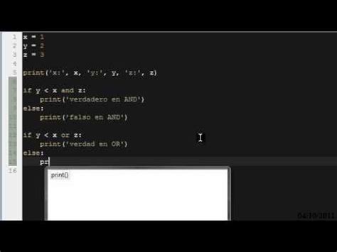 Python Capitulo Uso de if elif else and or Tutorial en Español YouTube