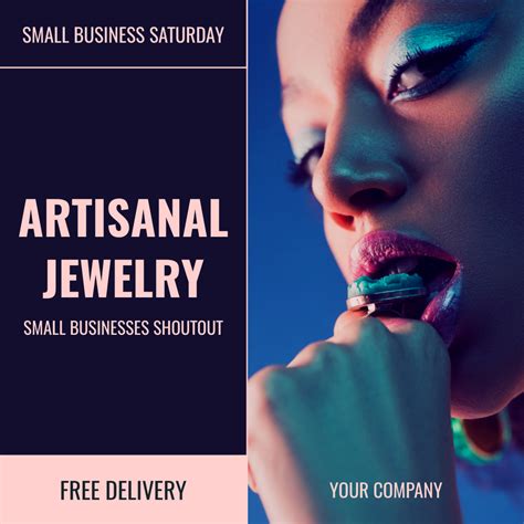Artisanal Jewelry Ad Online Instagram Post Template Vistacreate