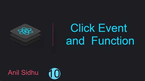 React Tutorial For Beginners 10 Click Event And Function In Reactjs Youtube