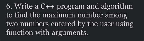 Solved Write A C Program And Algorithm To Find The Chegg