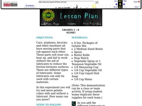 Slime Lesson Plan For 1st 6th Grade Lesson Planet