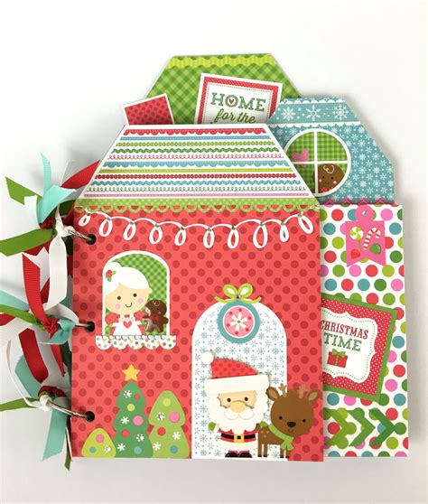 Christmas Scrapbook Kit Or Premade Mini Album Pre Cut With