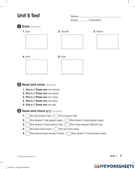 Look 1 Unit 5 Free Interactive Worksheets 2251035
