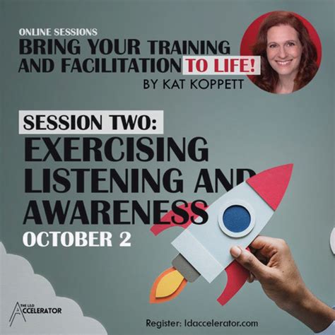 📣 Bring Your Training And Facilitation To Life Session 2 Exercising