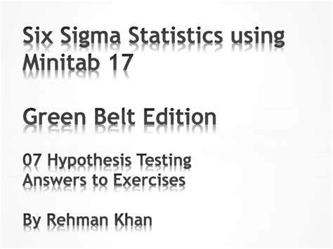 Pdf 711 Hypothesis Testing Exercises Dokumentips