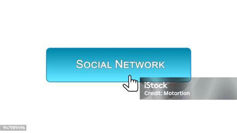 Réseau Social Web Interface Bouton Cliqué Avec Le Curseur De La Souris