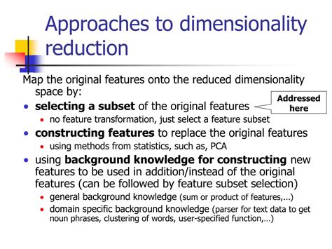 Ppt Dimensionality Reduction By Feature Selection In Machine Learning